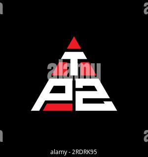 TPZ triangle letter logo design with triangle shape. TPZ triangle logo ...