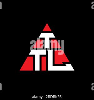 TTL triangle letter logo design with triangle shape. TTL triangle logo ...