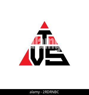 TVS triangle letter logo design with triangle shape. TVS triangle logo ...