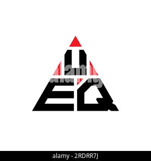 UEQ triangle letter logo design with triangle shape. UEQ triangle logo ...