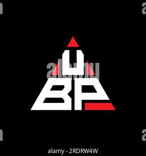 UBP triangle letter logo design with triangle shape. UBP triangle logo ...