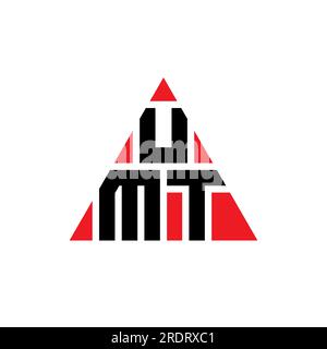 UMT triangle letter logo design with triangle shape. UMT triangle logo ...