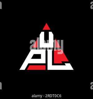 UPL triangle letter logo design with triangle shape. UPL triangle logo ...