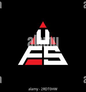 UFS triangle letter logo design with triangle shape. UFS triangle logo ...