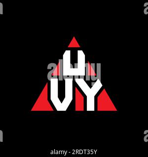 UVY triangle letter logo design with triangle shape. UVY triangle logo ...