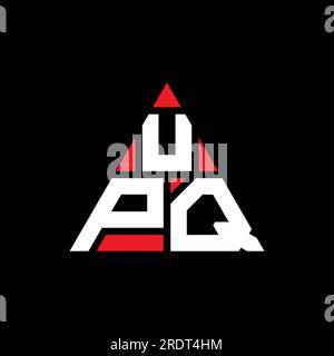 UPQ triangle letter logo design with triangle shape. UPQ triangle logo ...
