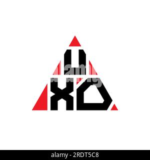 UXO logo. UXO letter. UXO letter logo design. Initials UXO logo linked ...