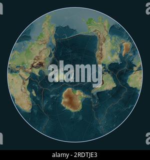 Kermadec tectonic plate on the Wiki style elevation map in the Fahey ...