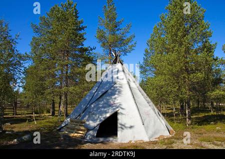 Sami tent, Lapland, Finland Stock Photo - Alamy