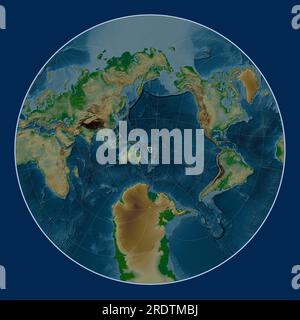 New Hebrides tectonic plate on the grayscale elevation map in the ...