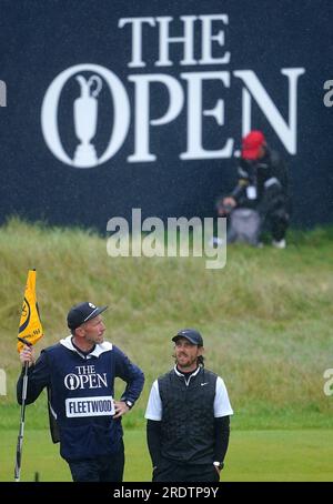 Ian Finnis, caddie to England's Tommy Fleetwood, on day one of The ...
