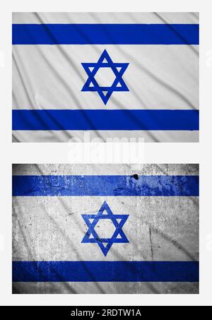 ISRAEL FLAGS. National Flag, Ensign, Merchant Flag 1955 old vintage ...