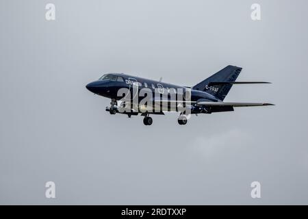 Dassault Falcon 20, arriving at RAF Fairford for the Royal ...