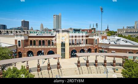 Parkview Field entrance Tin Caps Stadium downtown Fort Wayne city ...