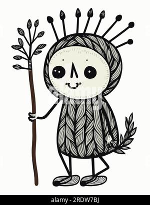 Cute folk tale character Stock Vector Image & Art - Alamy