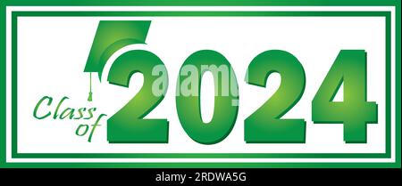Bold Green Class of 2024 Congratulations Stock Vector Image & Art - Alamy