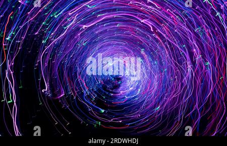 Circule of light and colors Stock Photo - Alamy
