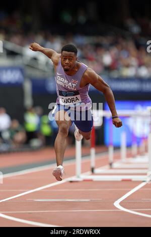 Tade OJORA in the 110m Hurdles in the Wanda Diamond League at the ...