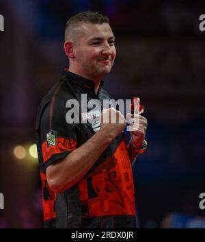 BLACKPOOL, UNITED KINGDOM - JULY 15: Gary Anderson of Scotland during ...
