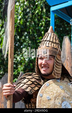 Kazakhstan, Huns Ethno Village Stock Photo - Alamy
