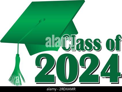 Green 2024 Graduation Cap Logo Stock Vector Image & Art - Alamy