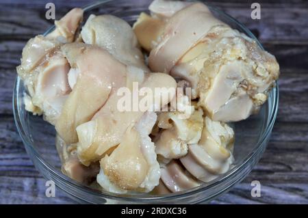 Arabic Egyptian cuisine of kawareh trotters and knee boiled with soup ...