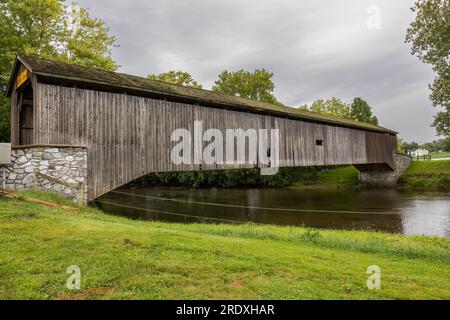 Hunsecker's Mill Covered Bridge over the Conestoga River, Manheim ...