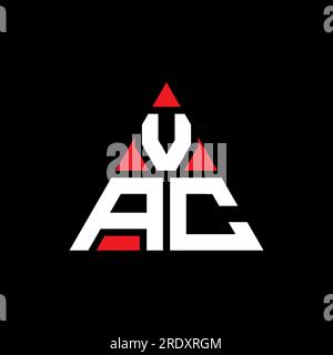 VAC triangle letter logo design with triangle shape. VAC triangle logo ...