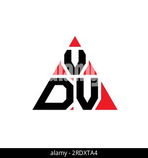 VDV triangle letter logo design with triangle shape. VDV triangle logo ...