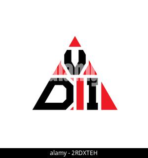 VDI triangle letter logo design with triangle shape. VDI triangle logo ...