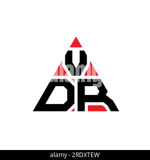 VDR triangle letter logo design with triangle shape. VDR triangle logo ...