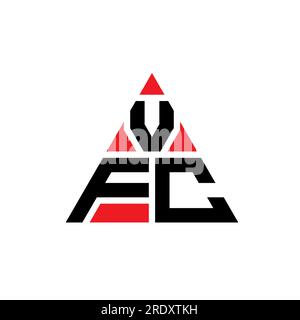 VFC triangle letter logo design with triangle shape. VFC triangle logo ...