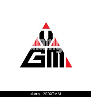 VGM triangle letter logo design with triangle shape. VGM triangle logo ...