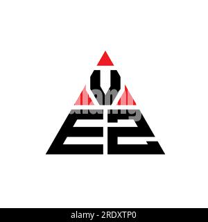 VEZ triangle letter logo design with triangle shape. VEZ triangle logo ...