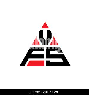 VFS triangle letter logo design with triangle shape. VFS triangle logo ...