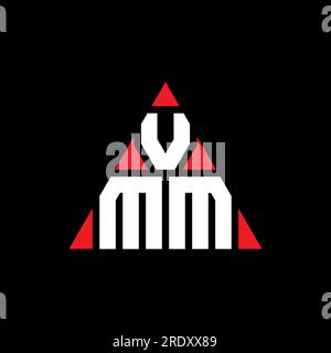 VMM triangle letter logo design with triangle shape. VMM triangle logo ...