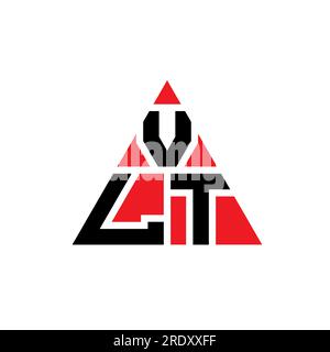 VLT triangle letter logo design with triangle shape. VLT triangle logo ...