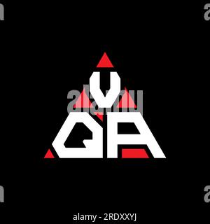 VQA triangle letter logo design with triangle shape. VQA triangle logo ...