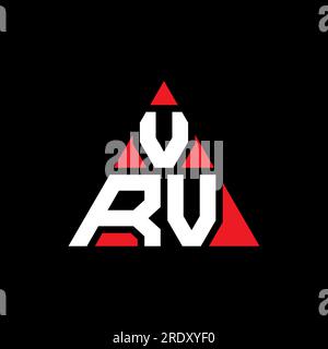 VRV triangle letter logo design with triangle shape. VRV triangle logo ...