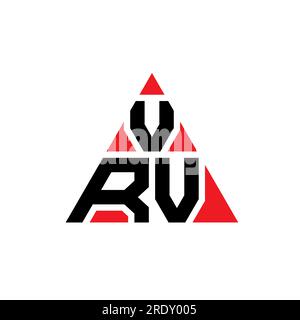 VRV letter logo design with polygon shape. VRV polygon and cube shape ...