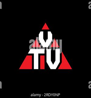 VTV triangle letter logo design with triangle shape. VTV triangle logo ...