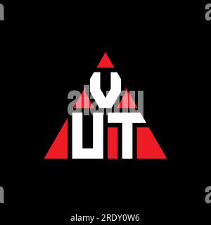 VUT triangle letter logo design with triangle shape. VUT triangle logo ...