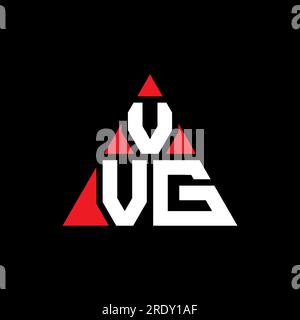 VVG triangle letter logo design with triangle shape. VVG triangle logo ...