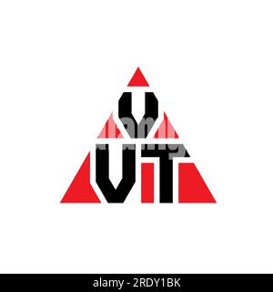 VVT triangle letter logo design with triangle shape. VVT triangle logo ...