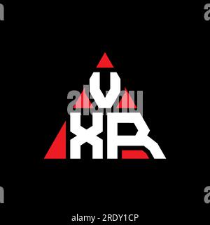 VXR triangle letter logo design with triangle shape. VXR triangle logo ...