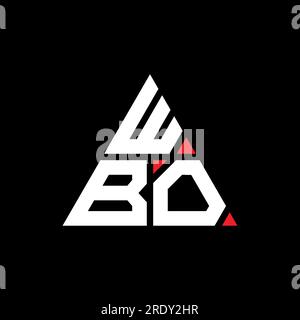 WBO triangle letter logo design with triangle shape. WBO triangle logo ...