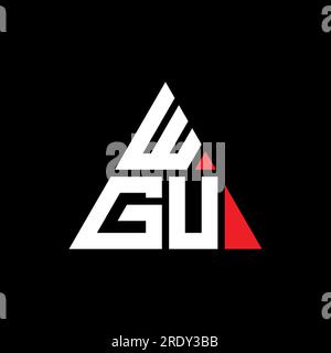WGU triangle letter logo design with triangle shape. WGU triangle logo ...