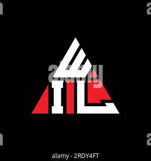 WIL triangle letter logo design with triangle shape. WIL triangle logo ...