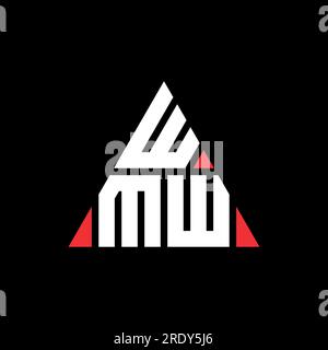 WMW letter logo design with polygon shape. WMW polygon and cube shape ...