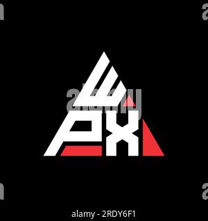 WPX triangle letter logo design with triangle shape. WPX triangle logo ...